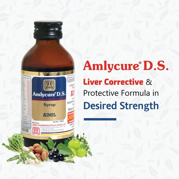 AIMIL Amlycure D.S. – Ayurvedic Herbal Syrup for Liver Wellness (200ml)