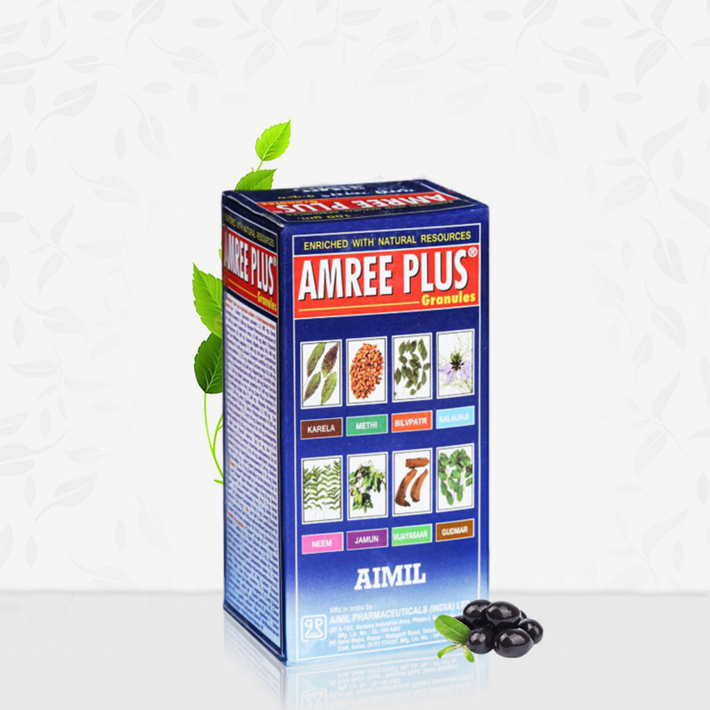 Buy Amree Plus Granules 100gm to Regulates carbohydrate metabolism – AIMIL