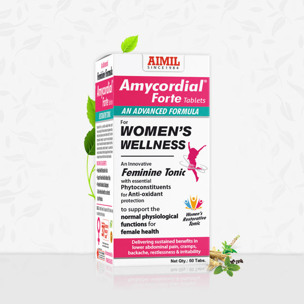 AIMIL Amycordial Forte Tablets for Complete Women's Wellness in nature ...