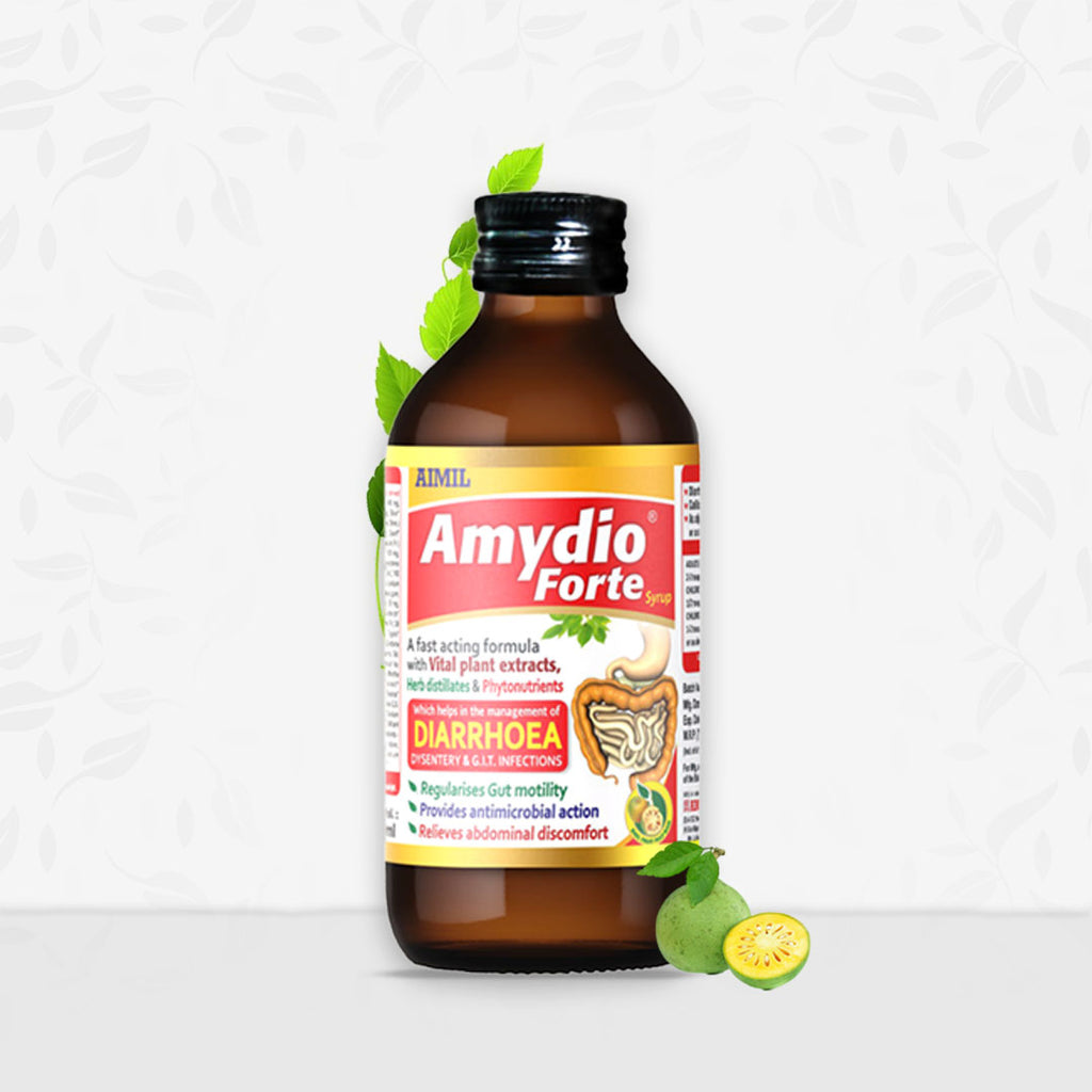 Buy AIMIL Amydio Forte Syrup – Herbal Digestive Support Tonic