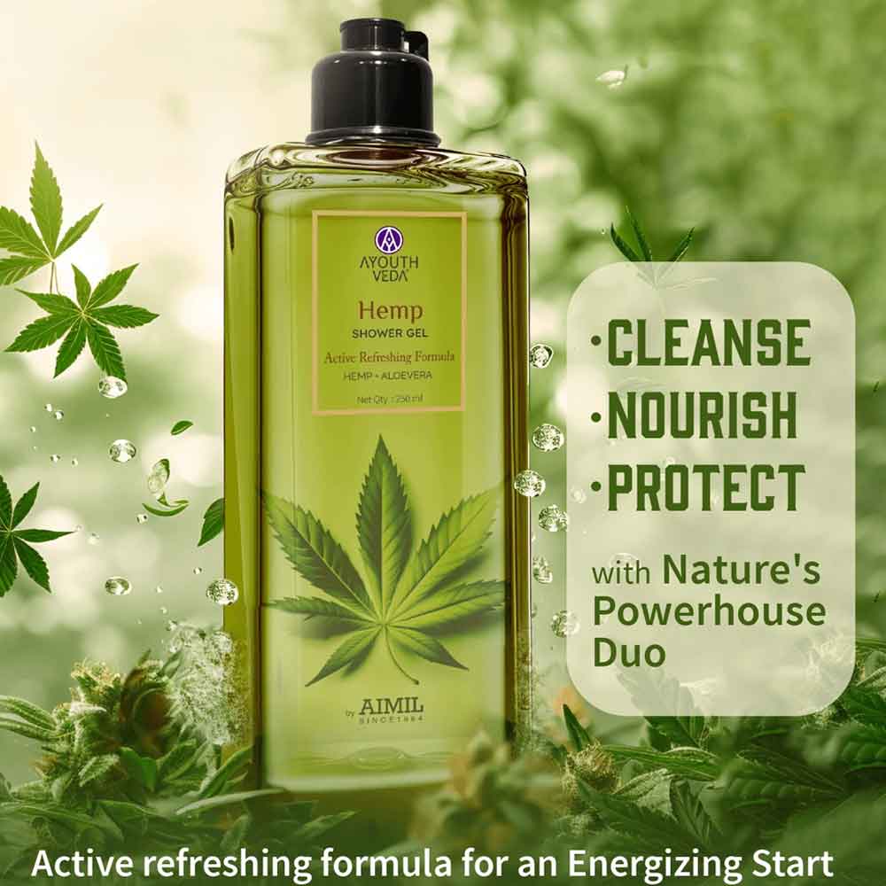 Buy Ayouthveda Hemp Shower Gel an Active Refreshing formula for an ...