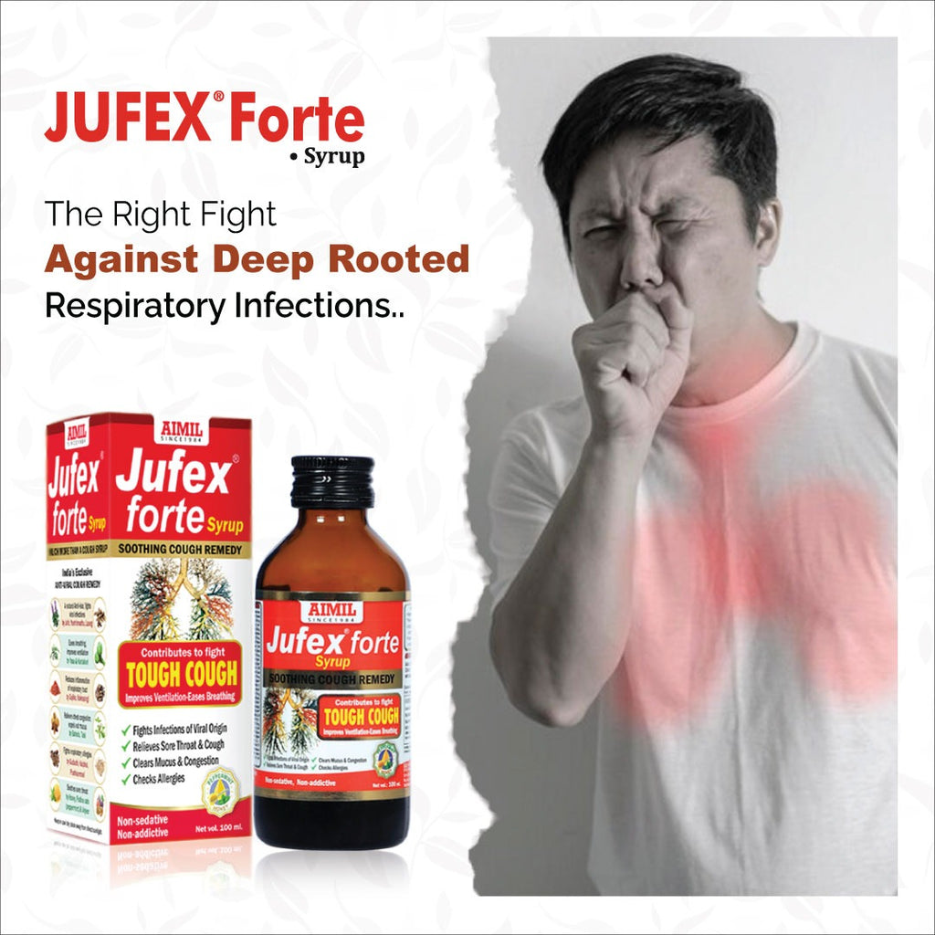 Buy Jufex Forte Syrup Ayurvedic Cough Syrup at Low Price in India – AIMIL