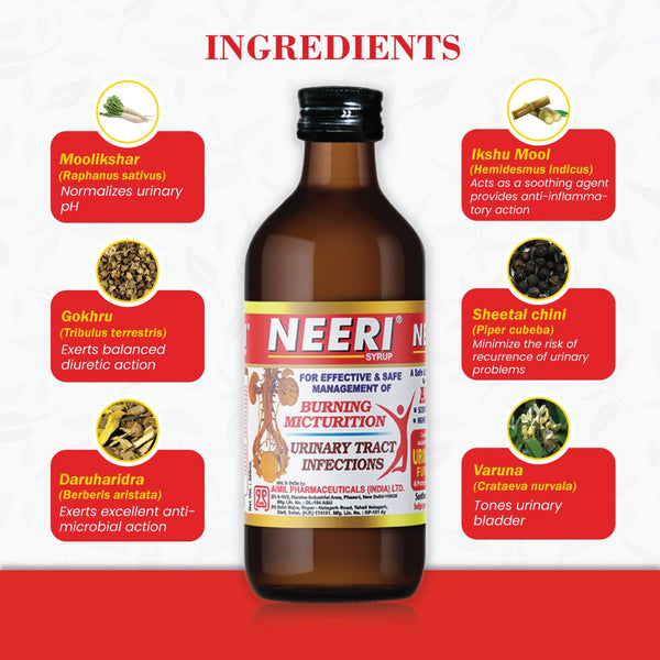 AIMIL Neeri Syrup 200 ML Pack of 3 – Herbal Wellness in Every Drop