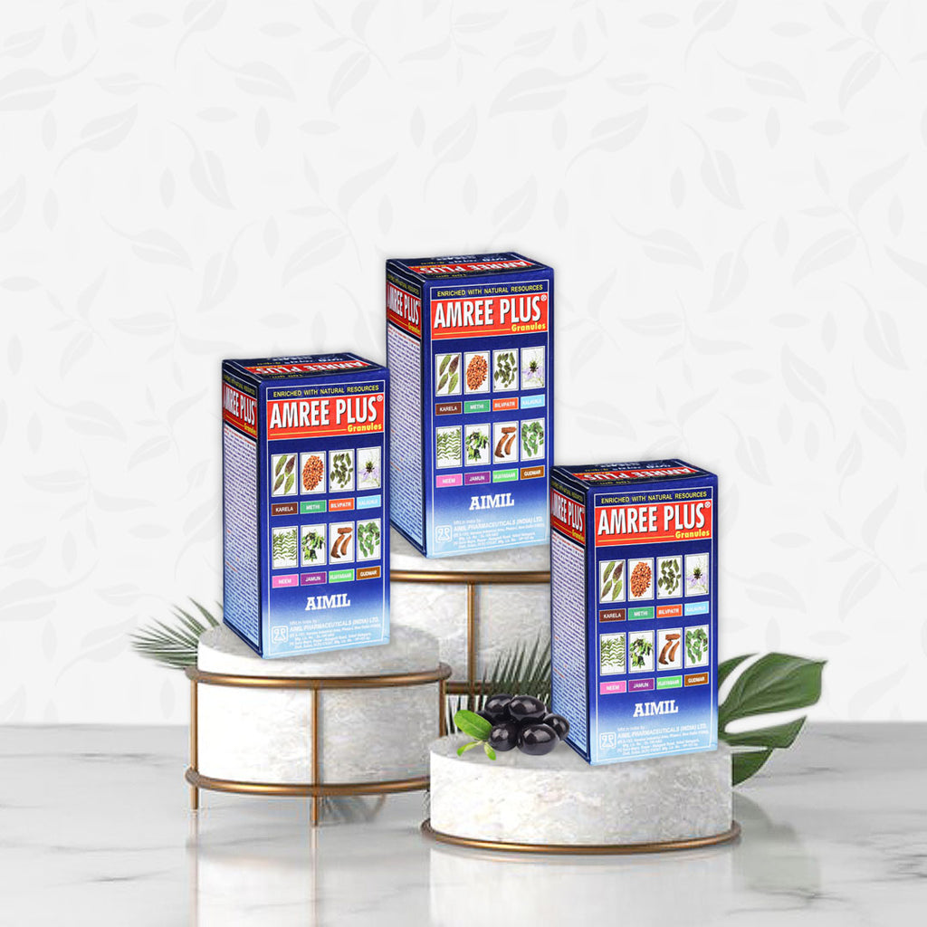 Buy Amree Plus Granules 100gm to Regulates carbohydrate metabolism – AIMIL