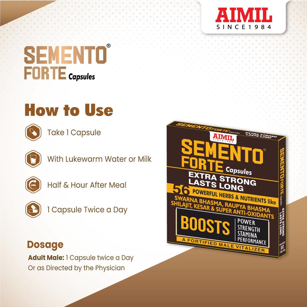 AIMIL Semento Forte Capsules – herbal Product at Best Price online