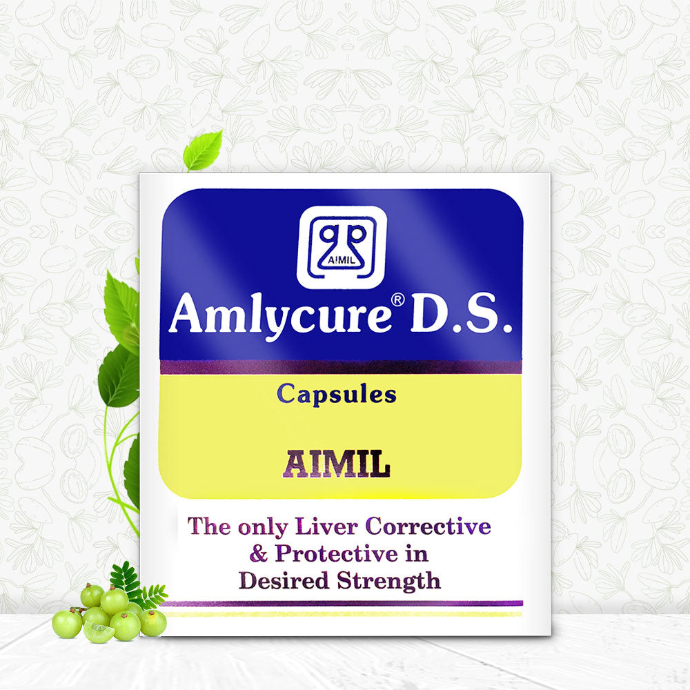 Buy AIMIL Amlycure D.S Capsules Online | Herbal Liver Wellness