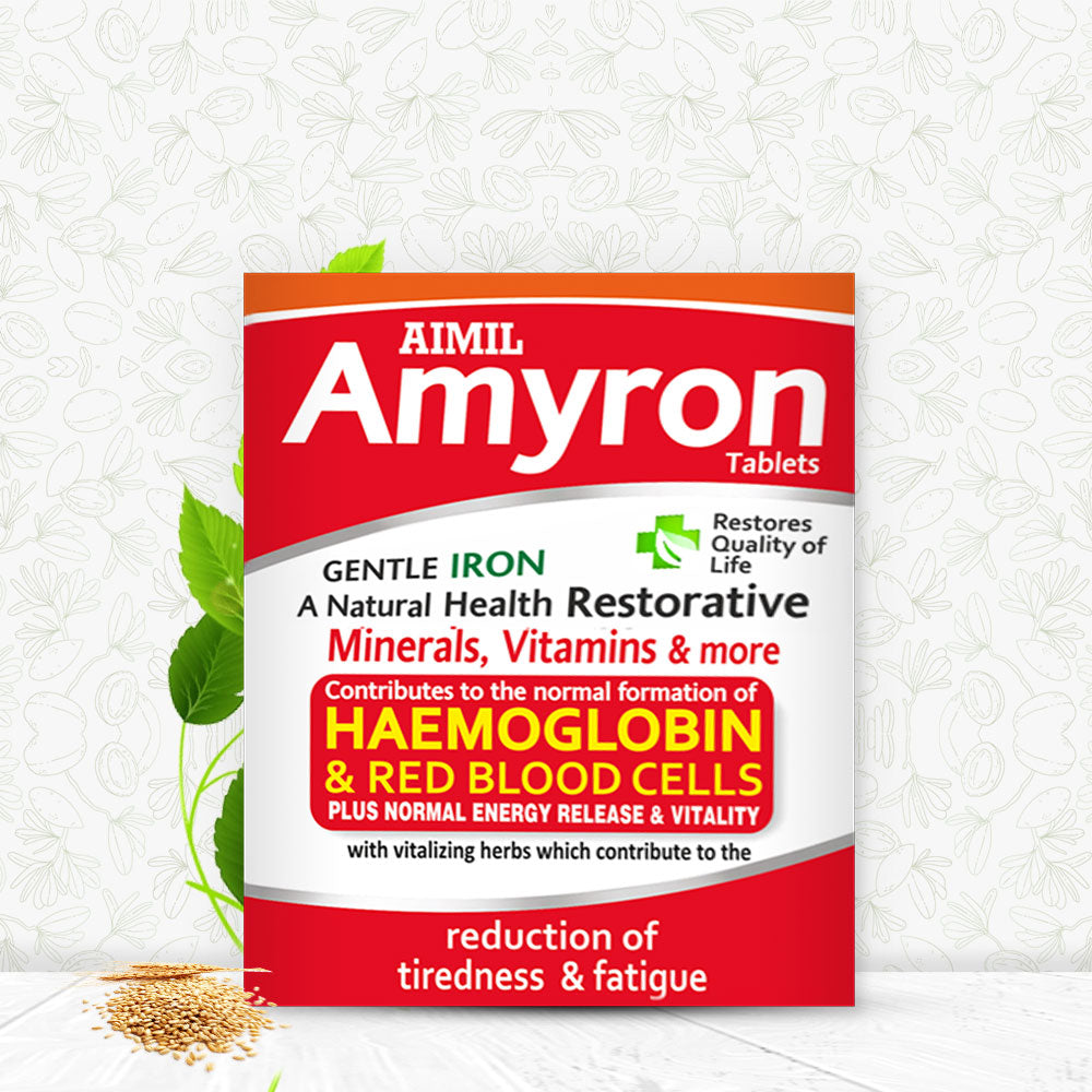 Buy Amyron Tablets, Ayurvedic Hemoglobin & Red Blood Cells Tablet ...